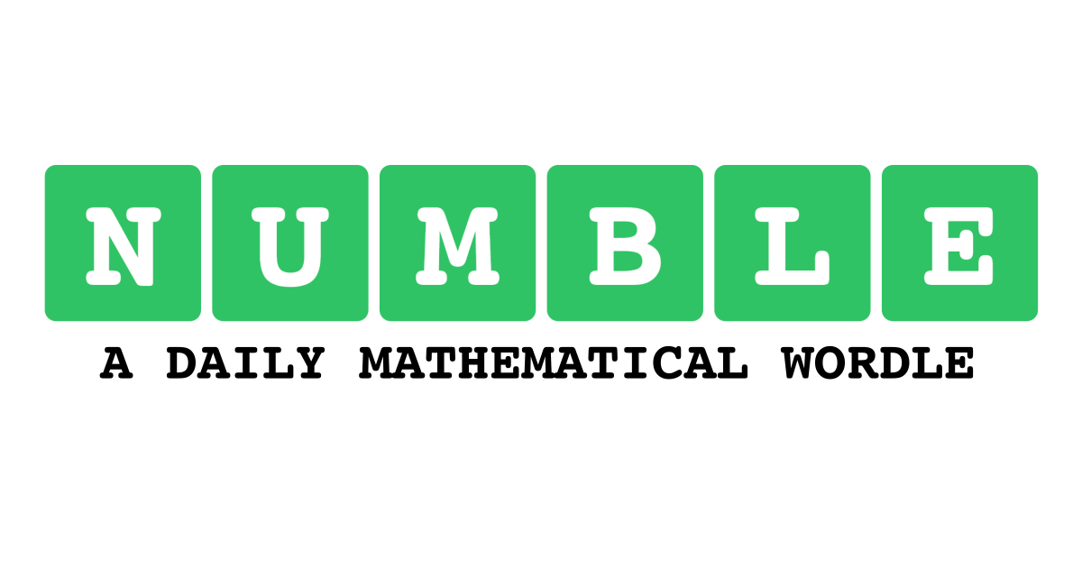 Numble: maths-themed Wordle